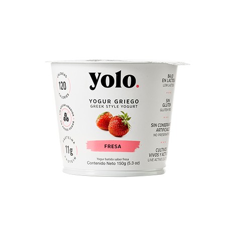YOGURT YOLO 150G GRIEGO FRESA